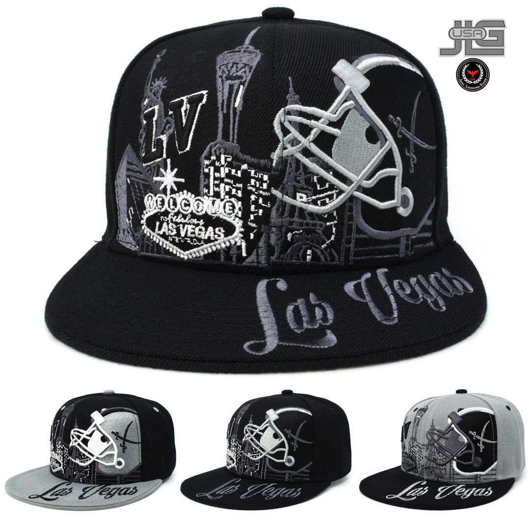 Las Vegas New Leader Downtown Football LV Helmet Embroidery Snapback ...