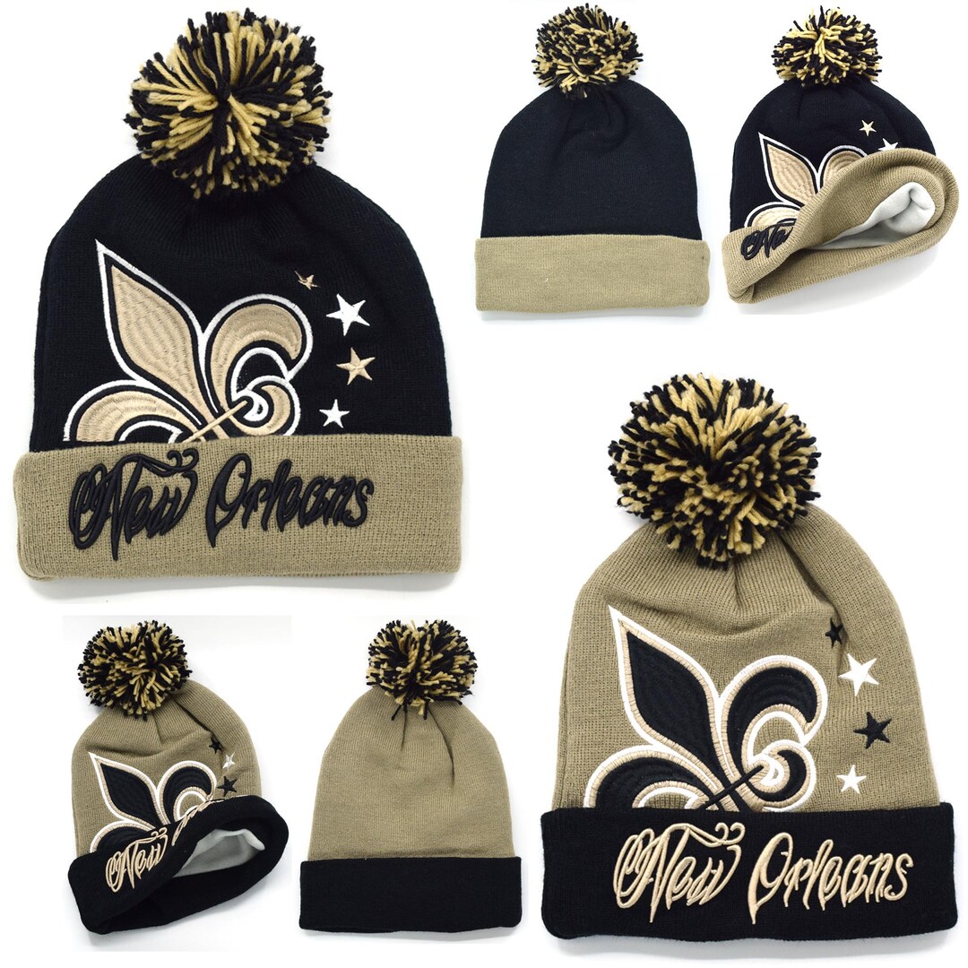 New Orleans Football Team Color Leader Knit Era Skull Cap Beanie Winter ...