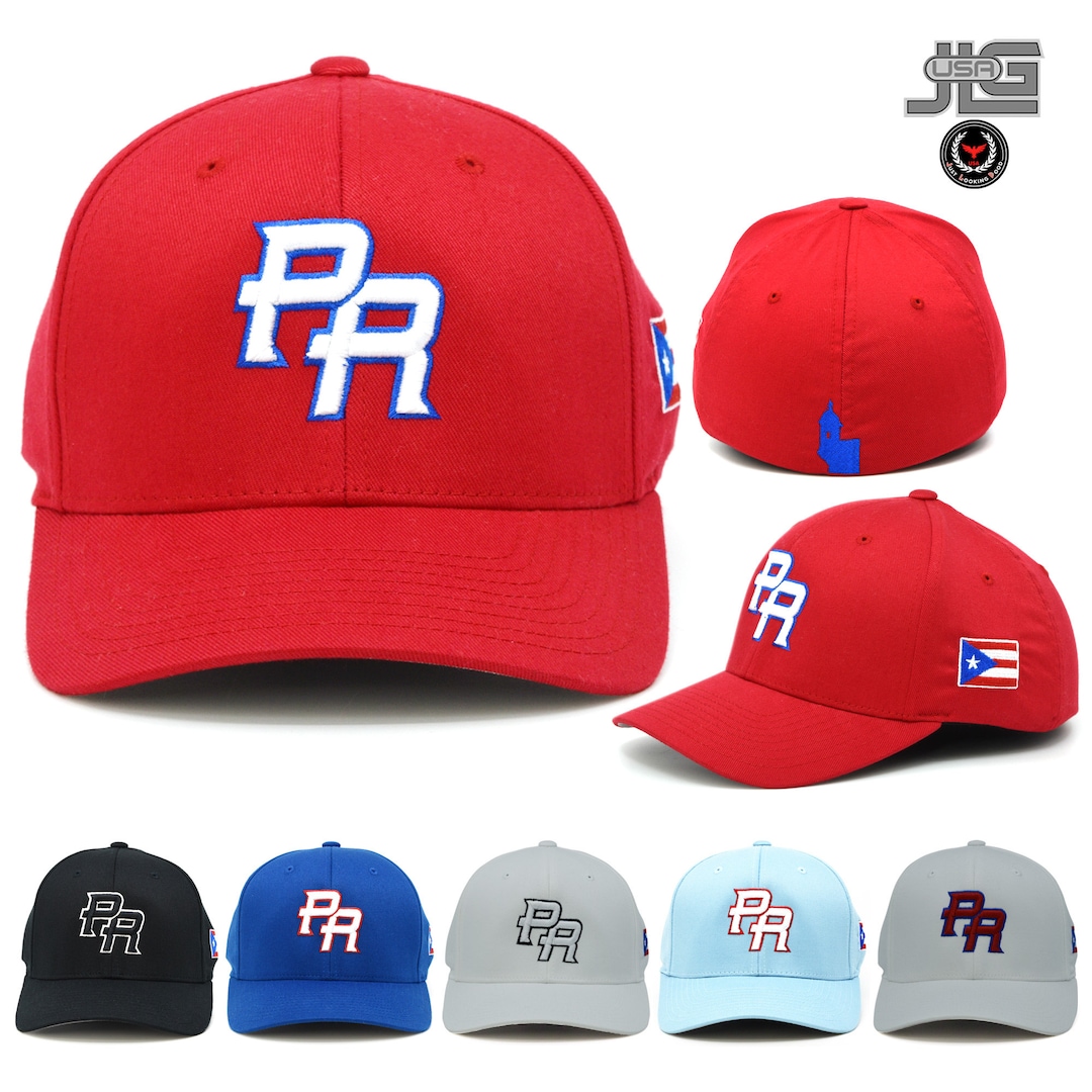 Puerto Rico Flexfit Hat PR Embroidery Hat Style Baseball Cap NEW - Etsy