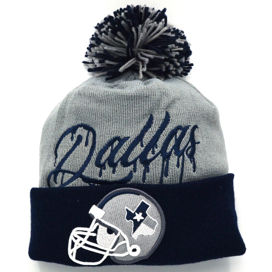 Dallas Football Team Color New Leader Knit Skull Cap D Beanie Winter ...