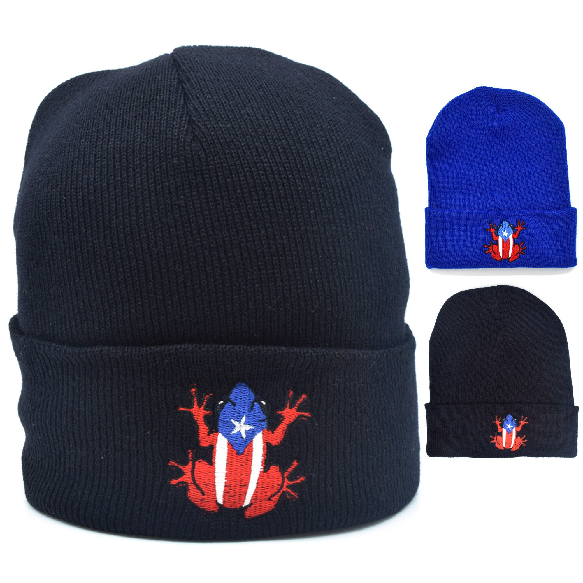 Coqui Puerto Rico NEW PR Men Women Cuffed Beanie Skull Cap - Etsy