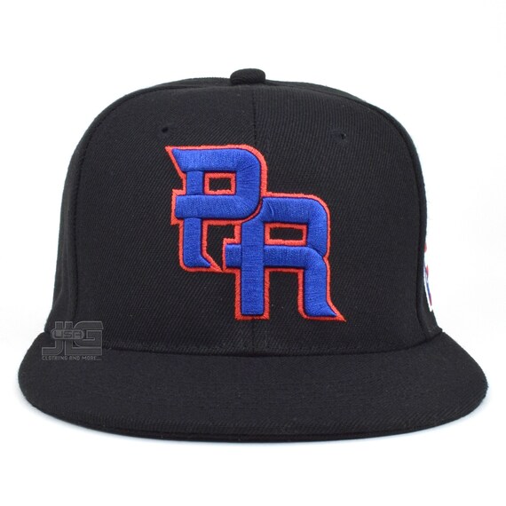 PR Fitted Two Tone Solid Caps Puerto Rico Embroidered Hat - Etsy