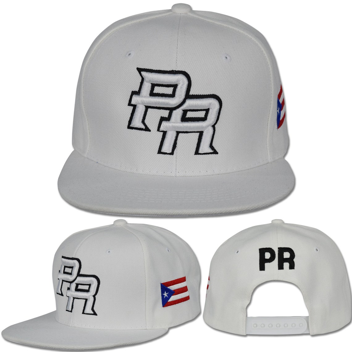 Puerto Rico Hat Adult Snap Back Flag 3D PR Flat Bill Rico - Etsy