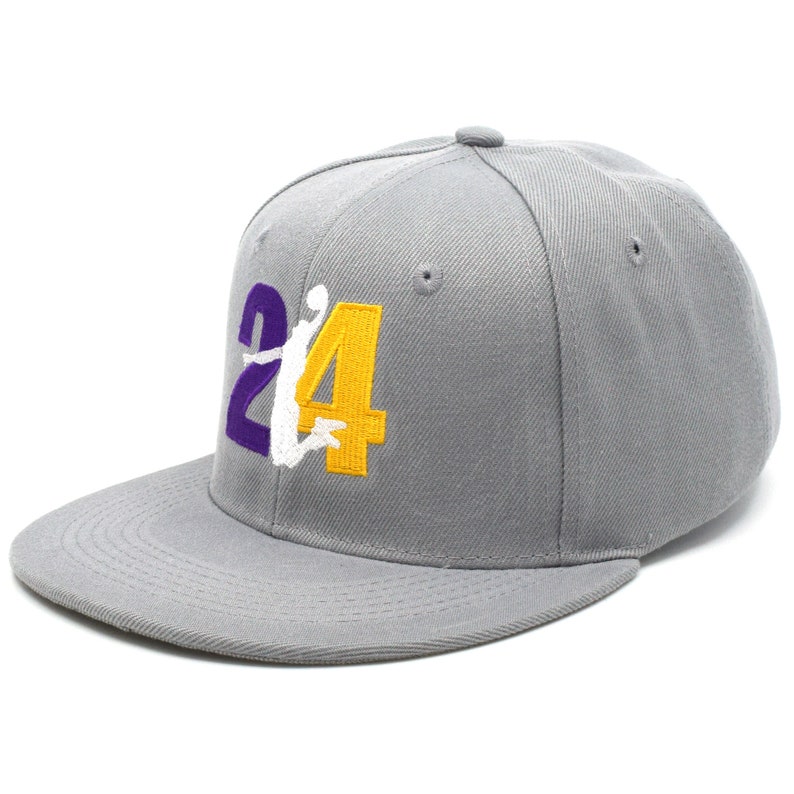 24 Number Player Silhouette New Adjustable Snapback Cap Hat - Etsy