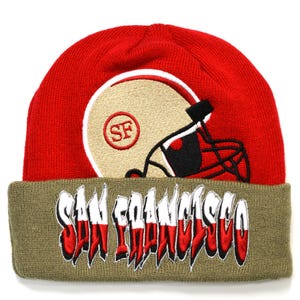 San Francisco Football Team Color New Leader Knit Skull Beanie Winter ...