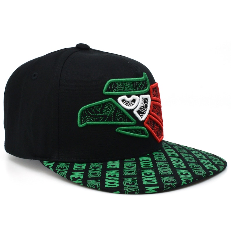 Mexico Hat Eagle New TL Flag MEX Hecho Snapback Hat Flat Bill - Etsy