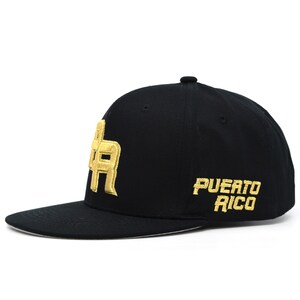Puerto Rico Hat Flag PR Flat 3D Embroidery Snapback Hat Adjustable ...