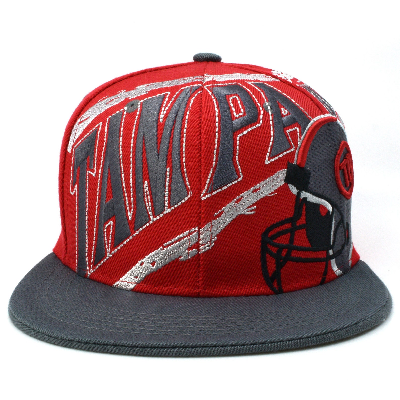 Tampa Bay New Leader Tornado Football TB Football Helmet Snapback Hat ...