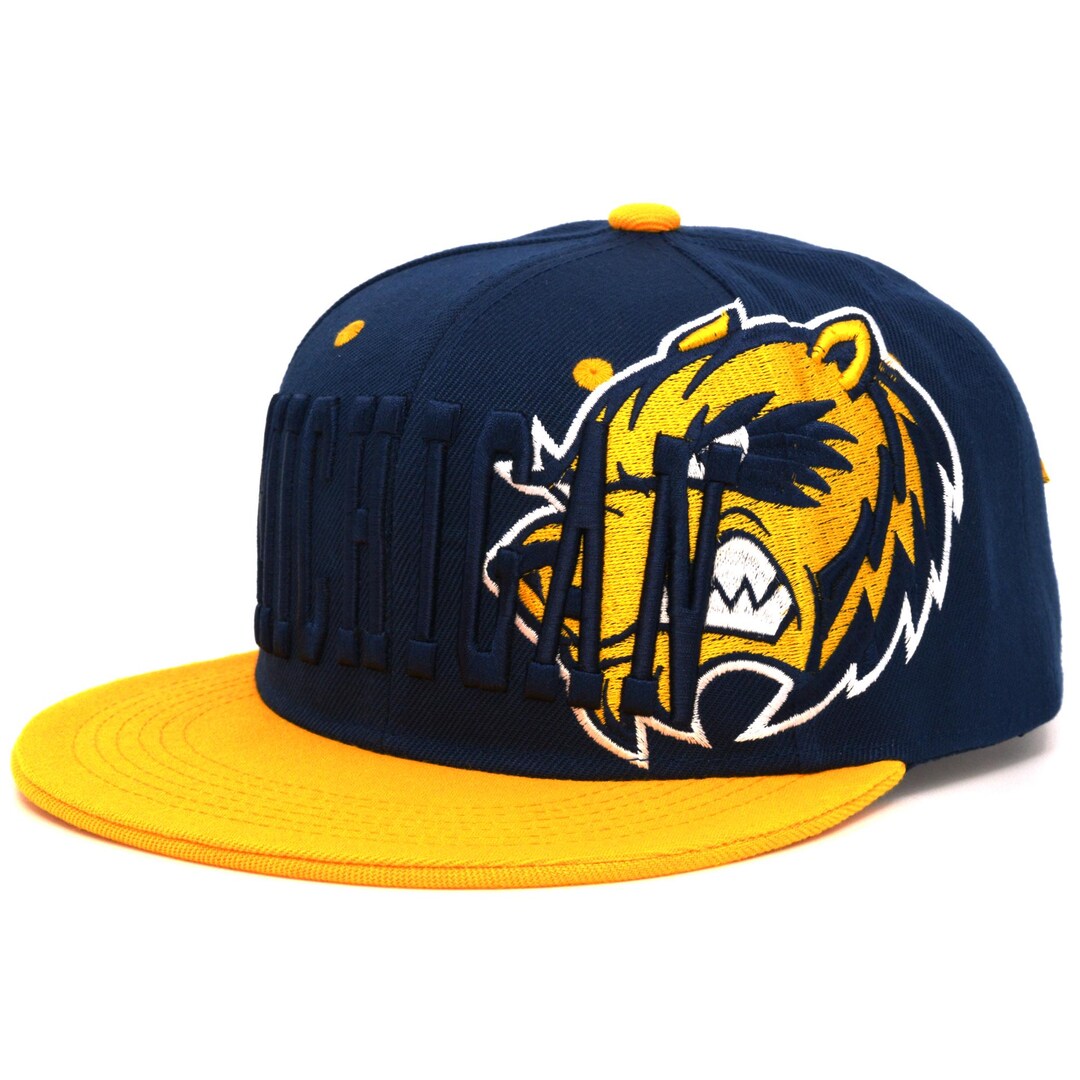 Michigan Baseball Cap Circle City Embroidery Snapback Blue Hat Cap - Etsy