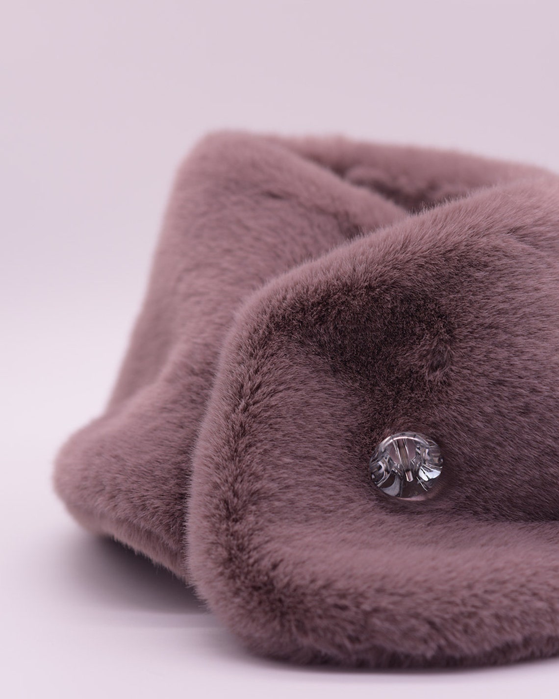 Rose Faux Fur Collar Women's Faux Fur Collars Grey - Etsy