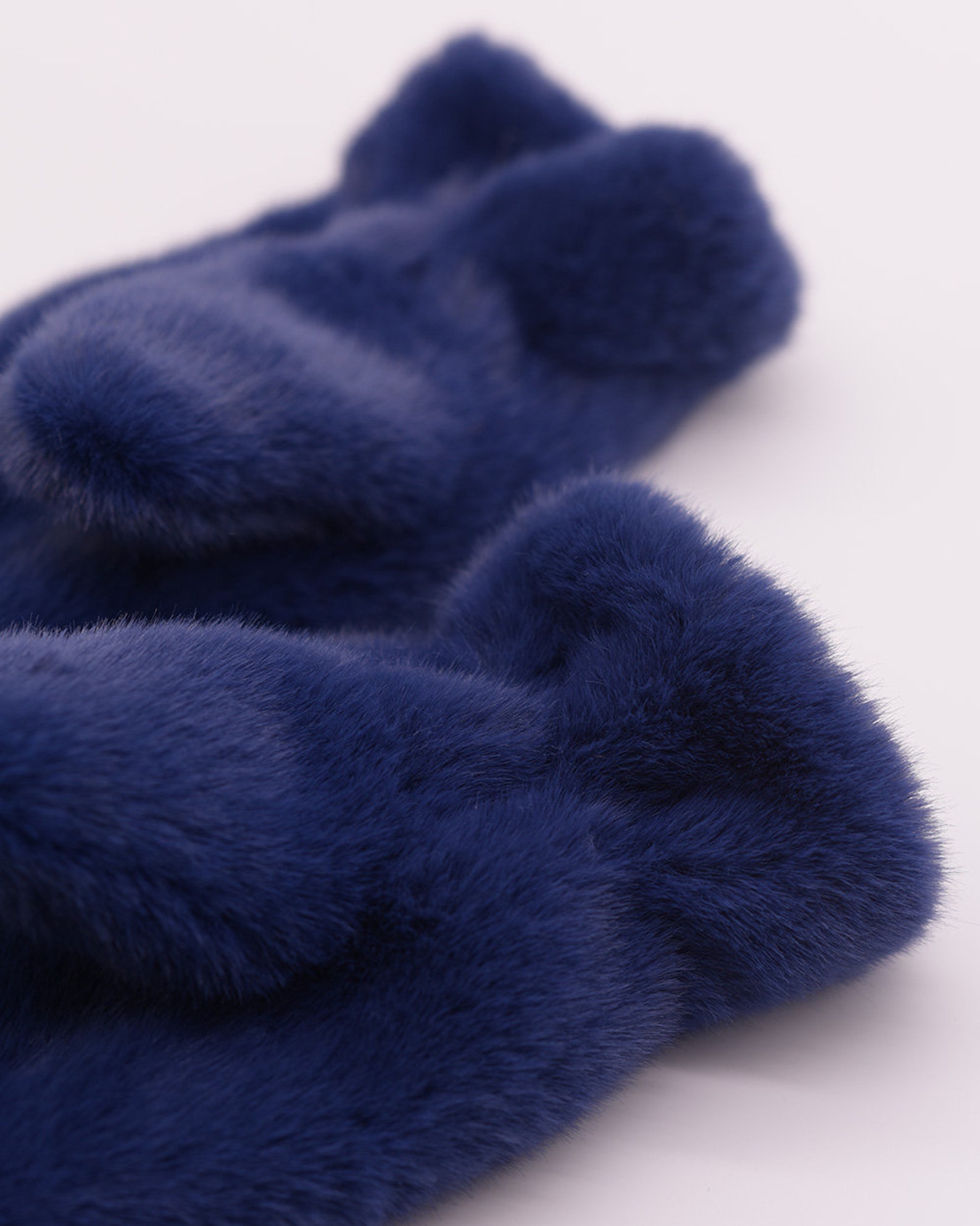 Blue Faux Fur Mittens | Women's Mittens | Womens Faux Fur Mittens ...