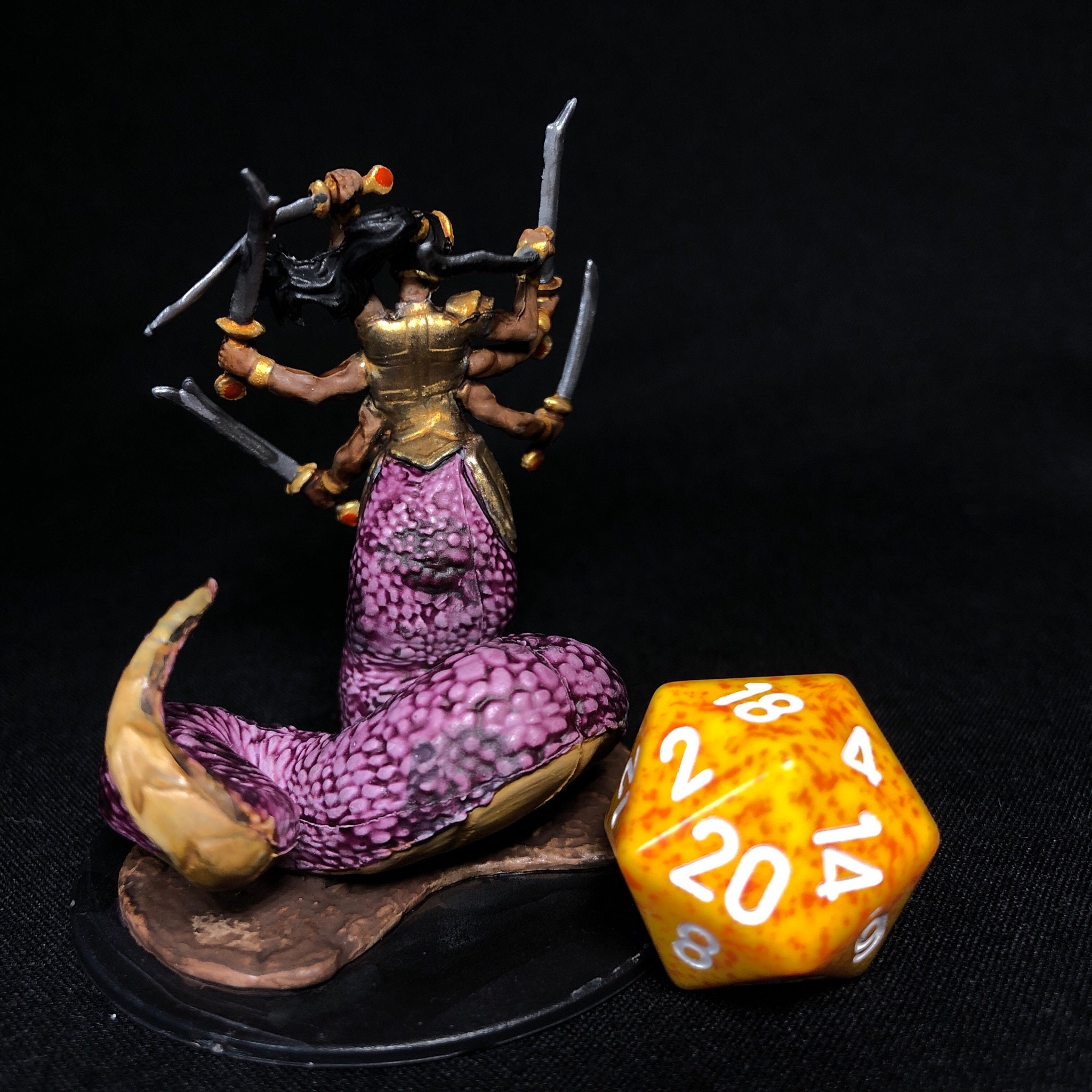 Hand-painted Marilith Miniature D&D Nolzur's Miniatures | Etsy