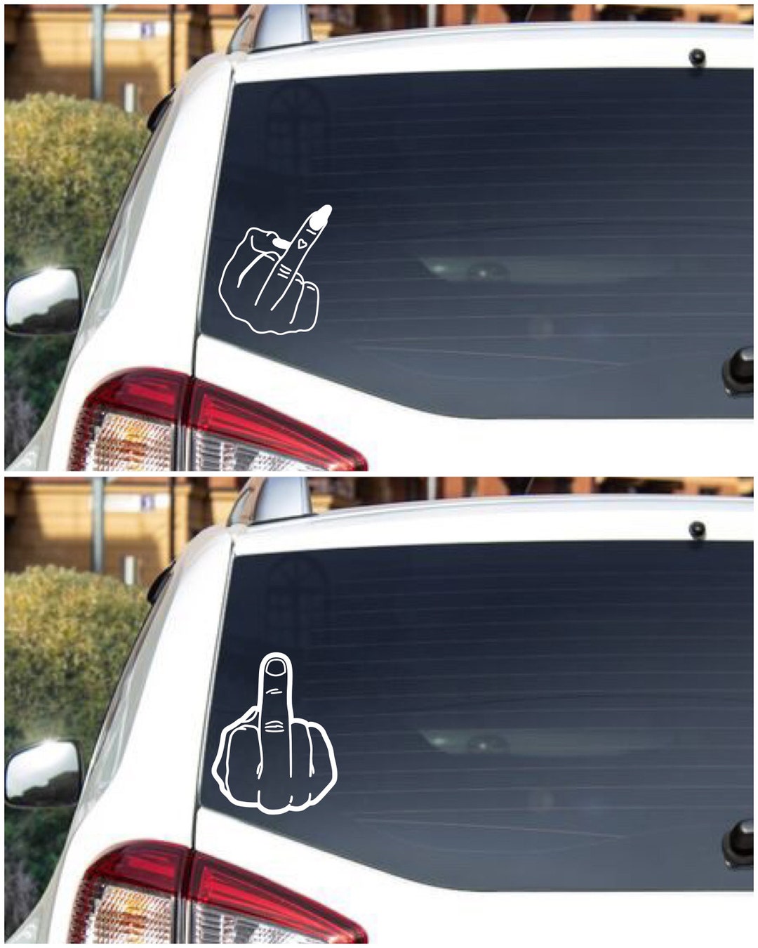 Middle Finger Car Decal Middle Finger Tumbler Decal Laptop Computer ...