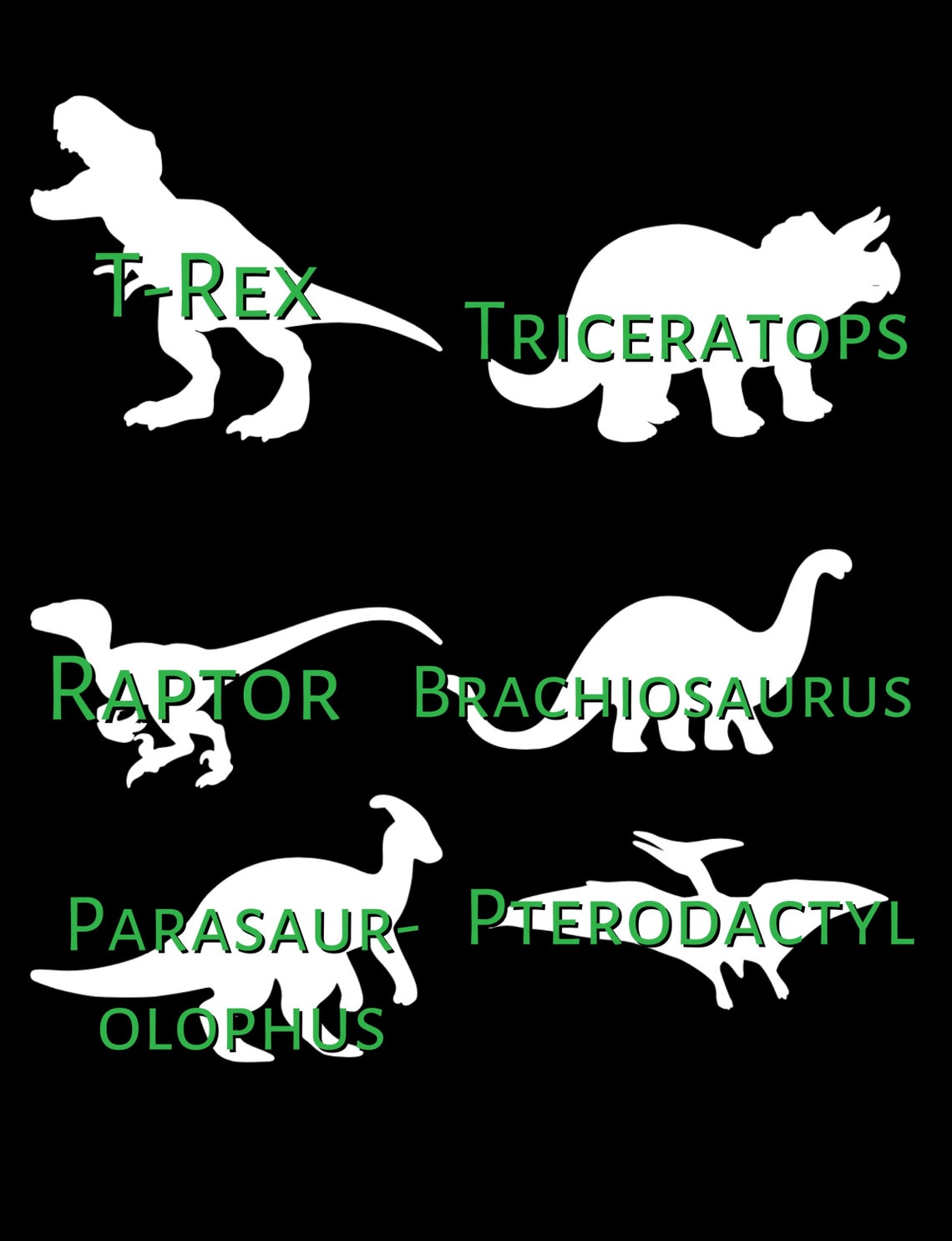 Personalized Dinosaur Vinyl Decal Dinosaur Decal Dinosaur - Etsy