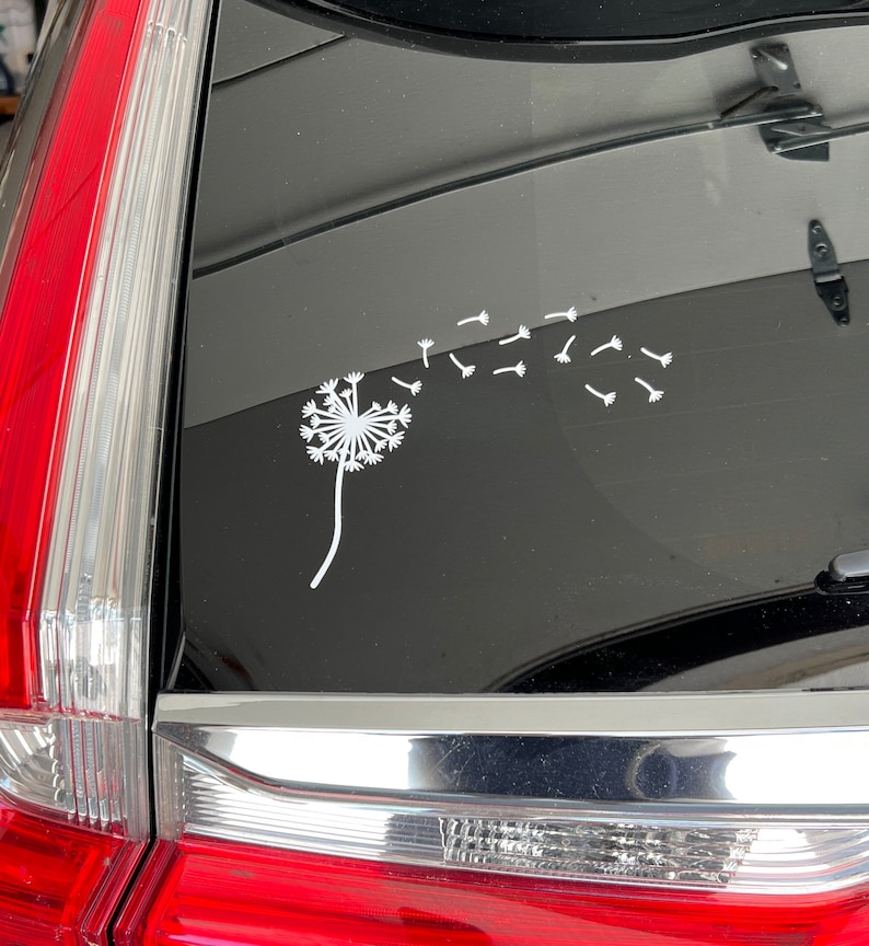 Dandelion Decal Wishing Flower Decal for Car Dandelion - Etsy
