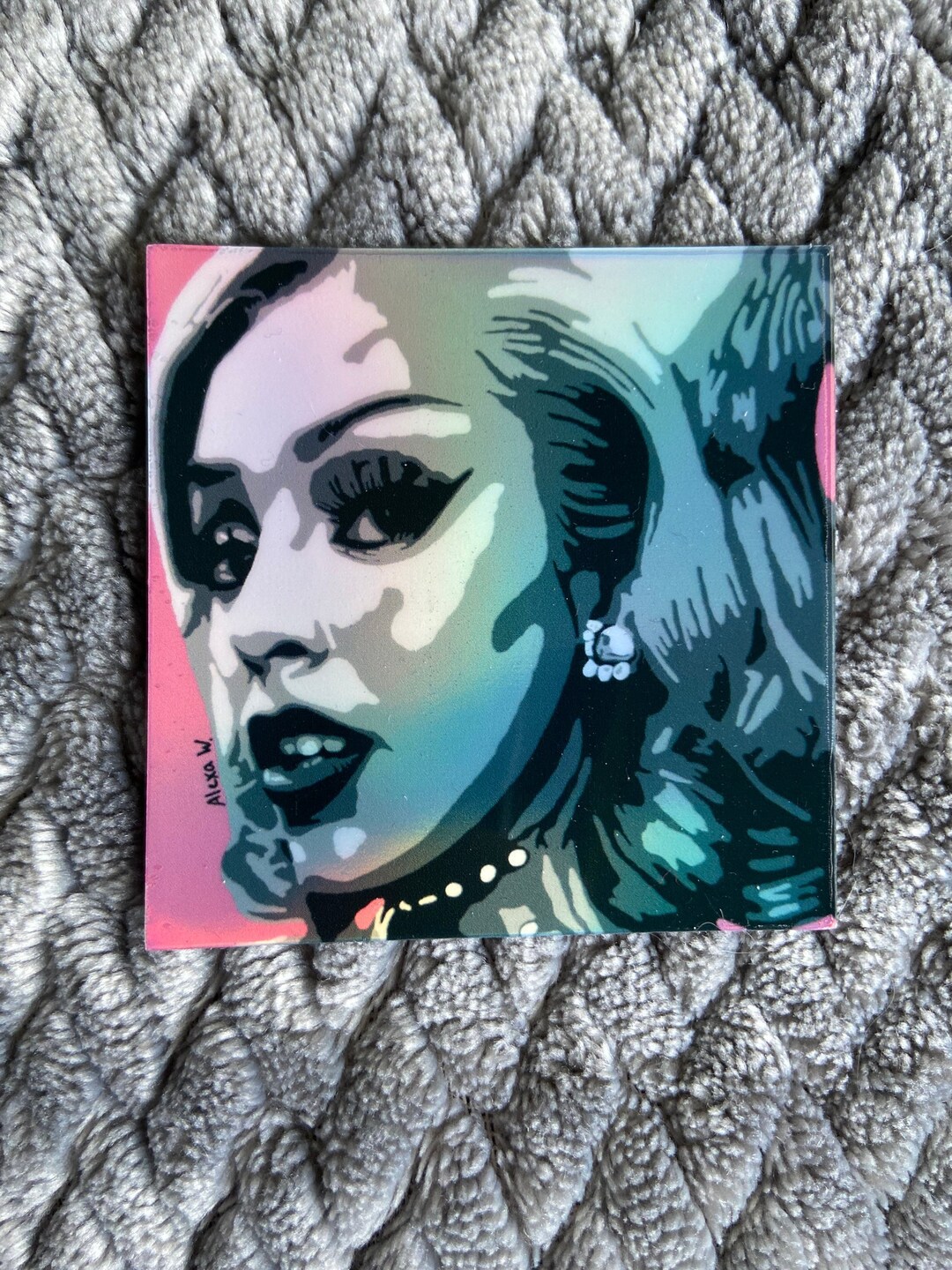 Doja Cat Painting Iridescent Sticker - Etsy
