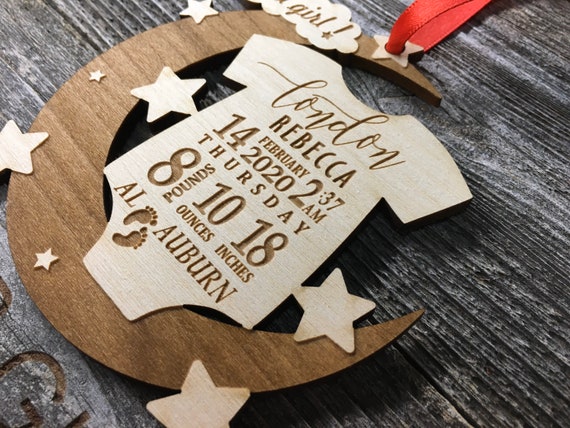 Birth Stats Personalized Baby Gift Nursery Decor Baby | Etsy