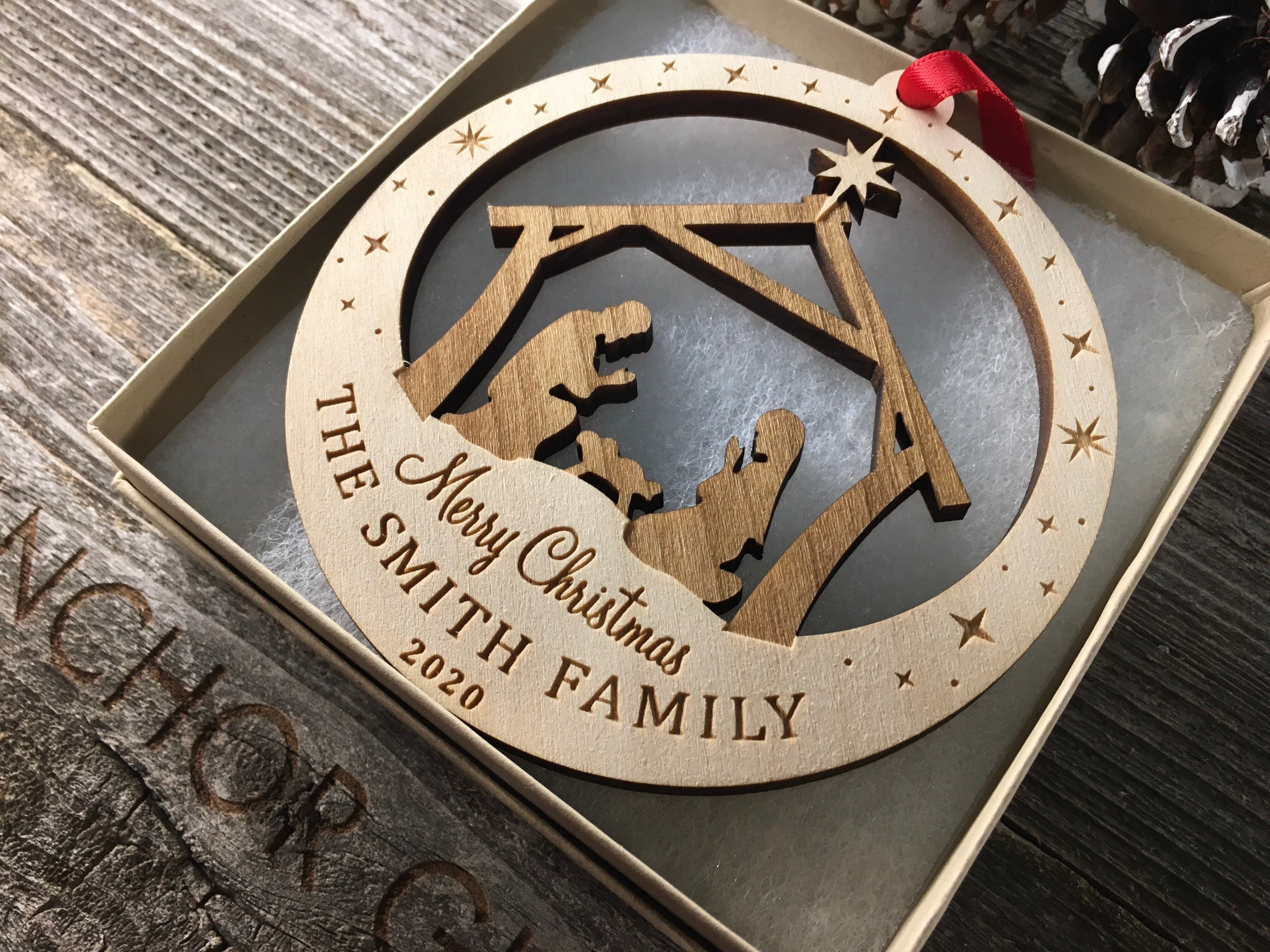 Nativity Set Manger Christmas Ornament Religious Gift | Etsy