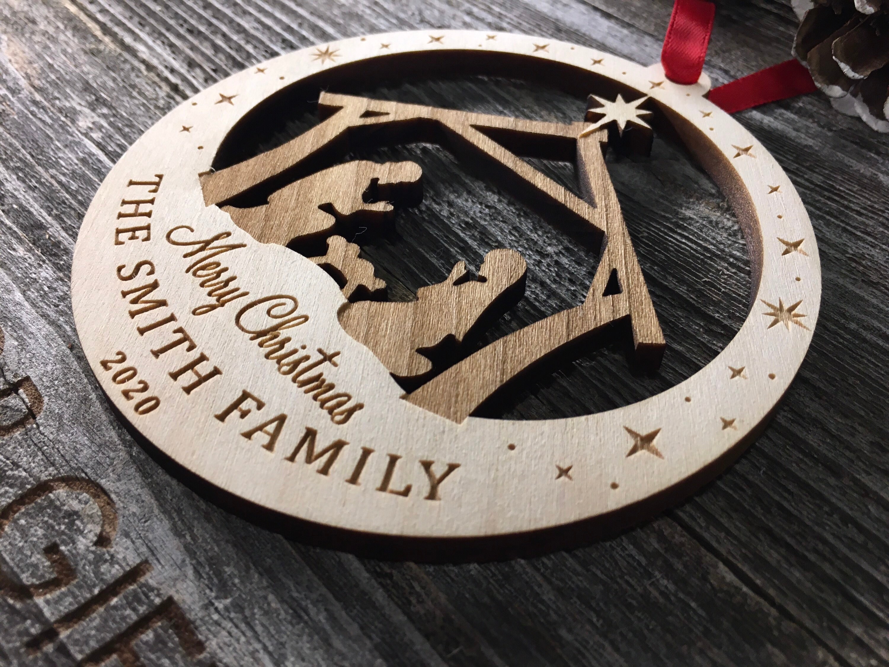 Nativity Set Manger Christmas Ornament Religious Gift | Etsy