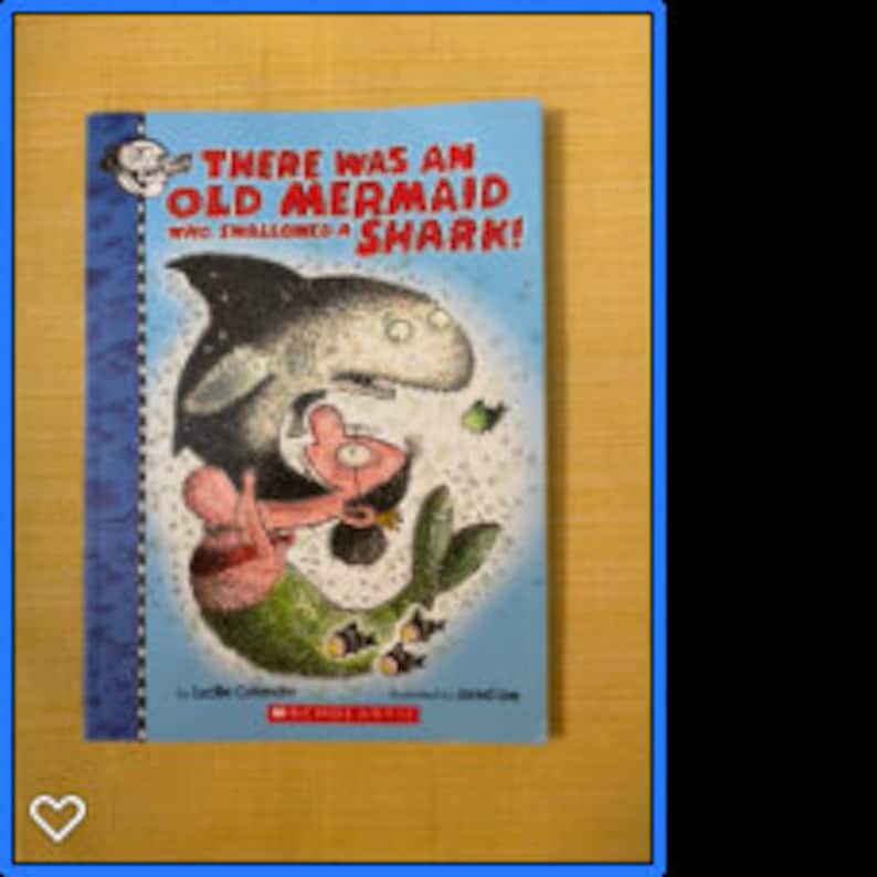 An Old Lady Book; There Was an Old Mermaid Who Swallowed a Shark! - Etsy