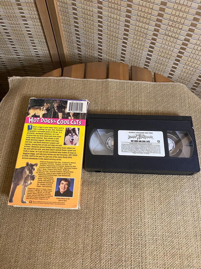 Vintage VHS Tape, National Geographic Kids Video, Really Wild Animals ...