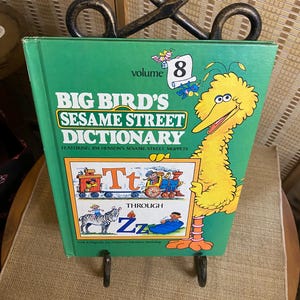 Big Bird’s Sesame Street Dictionary Volume 8 - Etsy