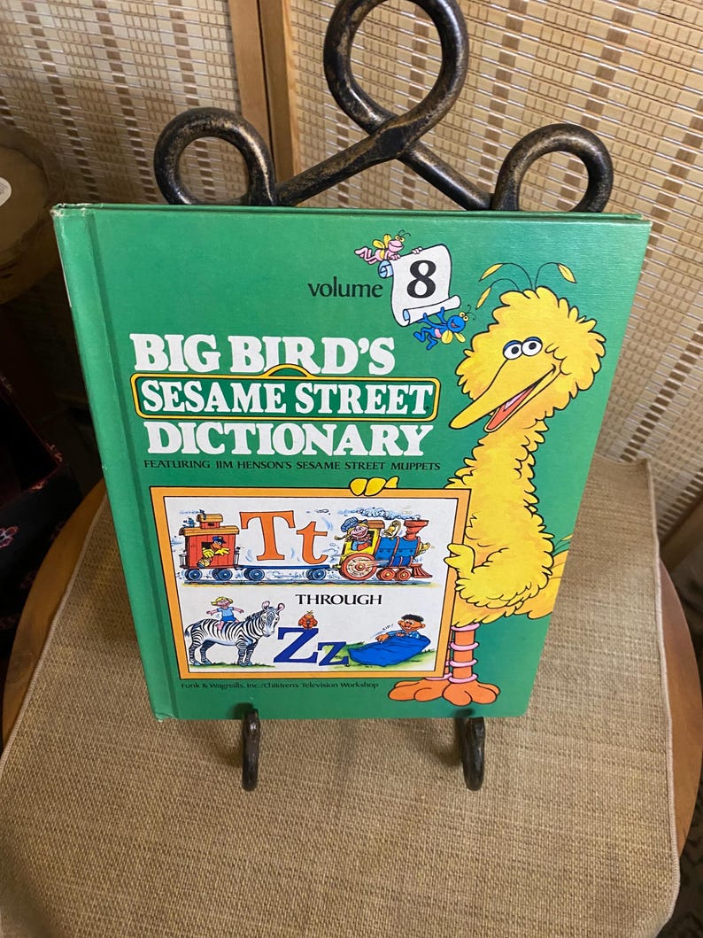 Big Bird’s Sesame Street Dictionary Volume 8 - Etsy