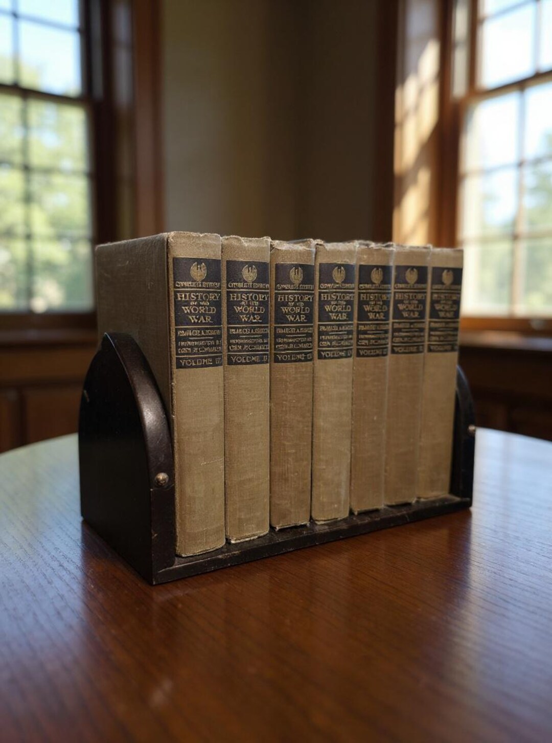 Vintage 1918 World War 7 Vol. Book Set W/ Holder - Etsy