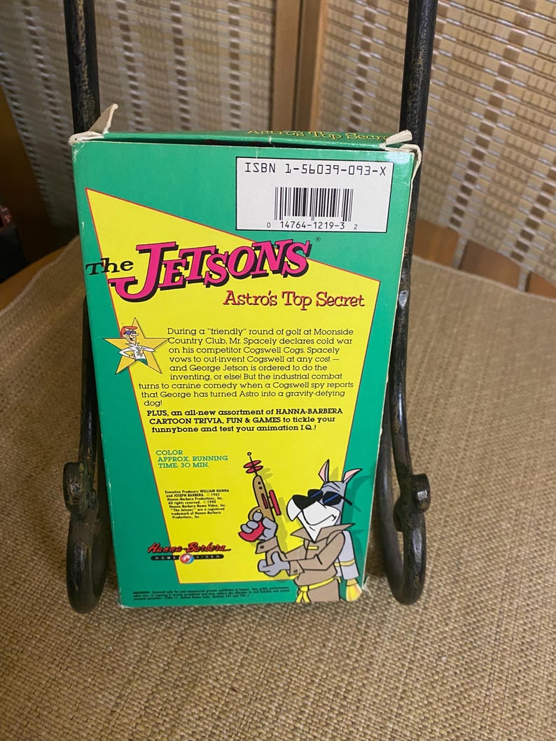 Vintage VHS Tape- the Jetsons Astro’s Top Secret Cartoon - Etsy