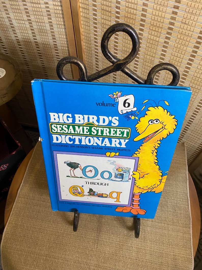 Big Bird’s Sesame Street Dictionary Volume #6 - Etsy