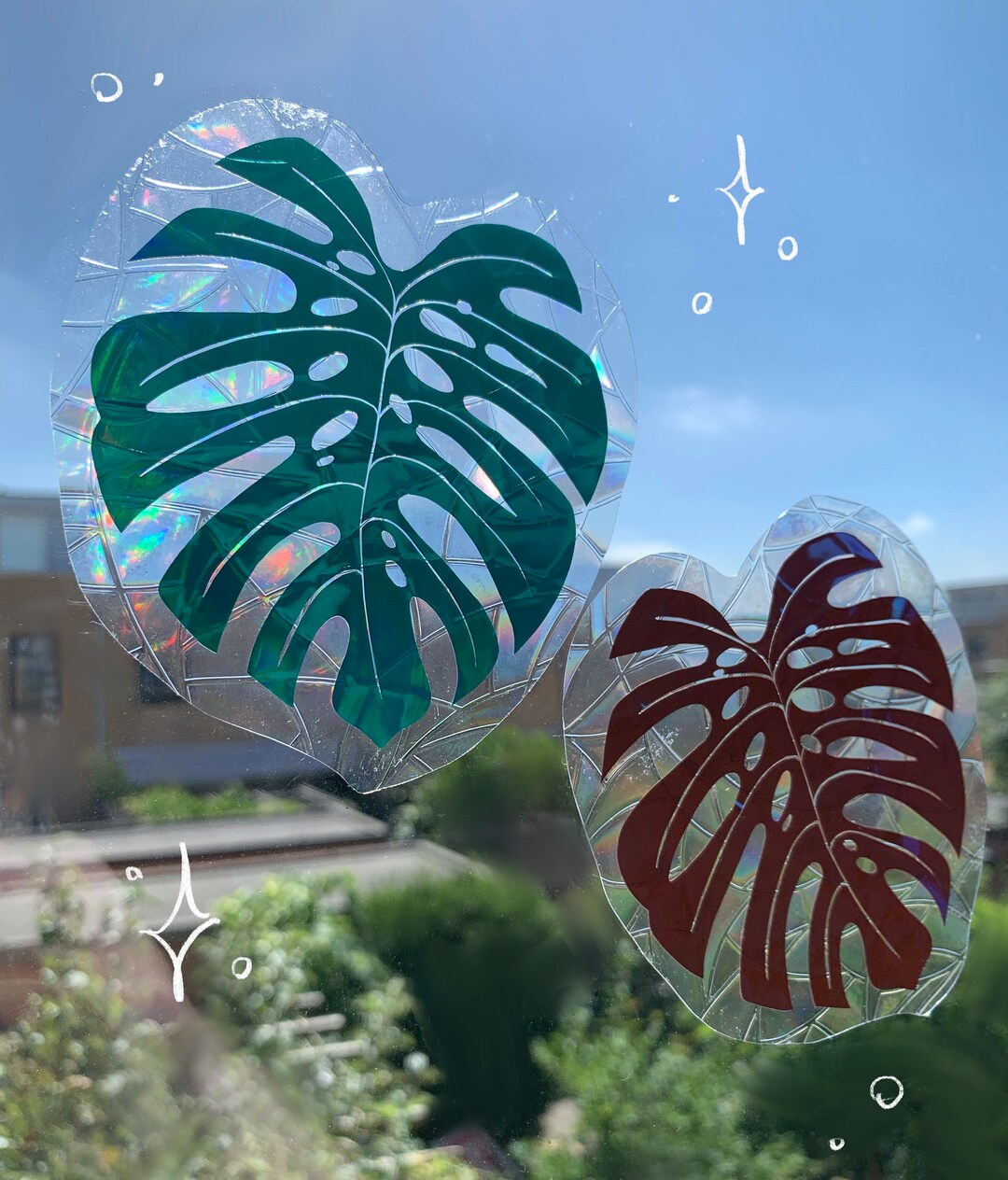 Leaf Suncatcher | Suncatcher - Window Sticker, Sticker, Rainbows ...