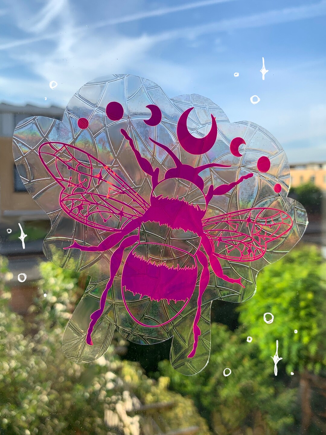 Bee Suncatcher | Suncatcher - Window Sticker, Sticker, Rainbows ...