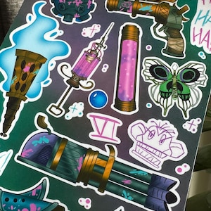 Arcane Jinx Sticker Sheet | Explosive and Dynamic Decals | League of ...