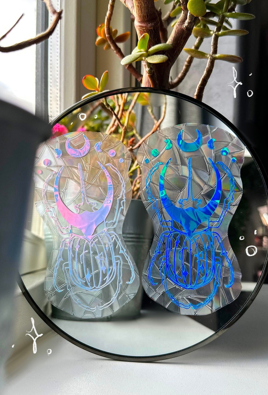 Beetle Suncatcher | Window Sticker, Sticker, Rainbows, Holographic ...