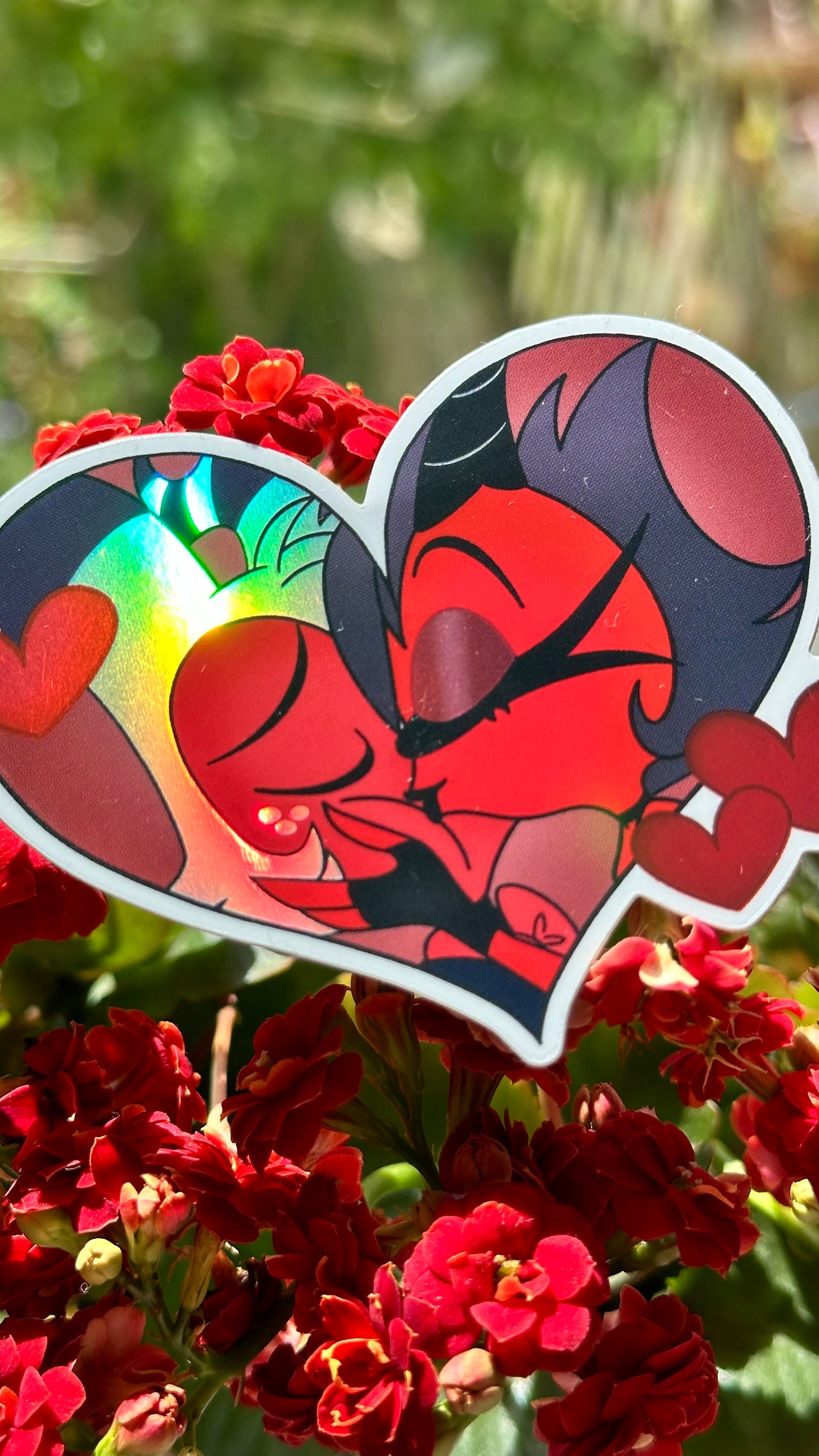 Helluva Boss Heart Stickers: Blitzo, Stolas, Moxxie, Fizzarolli, Millie ...