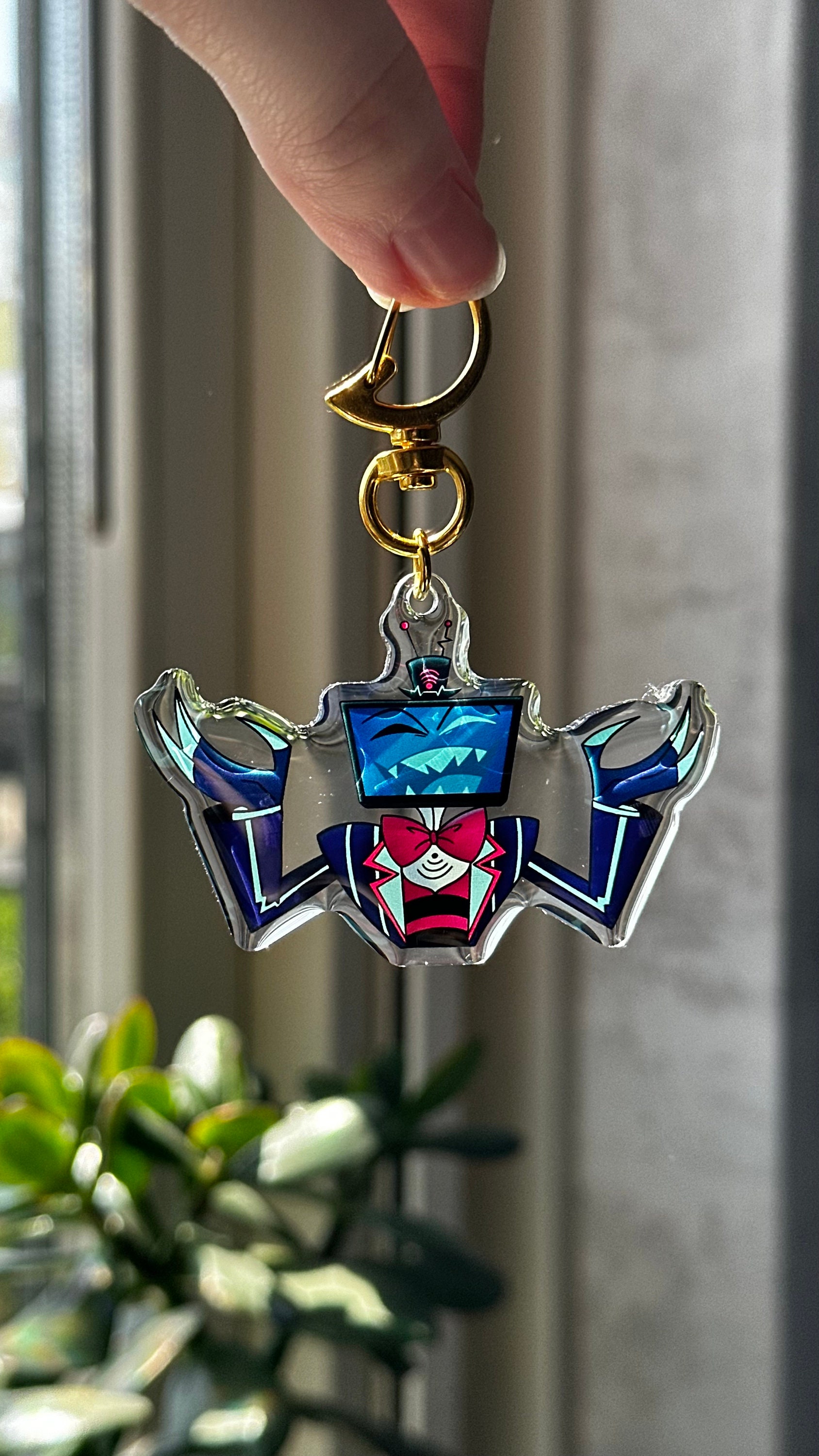 Vox, Lucifer & Alastor Hazbin Hotel Keychain - Perfect for Fans ...