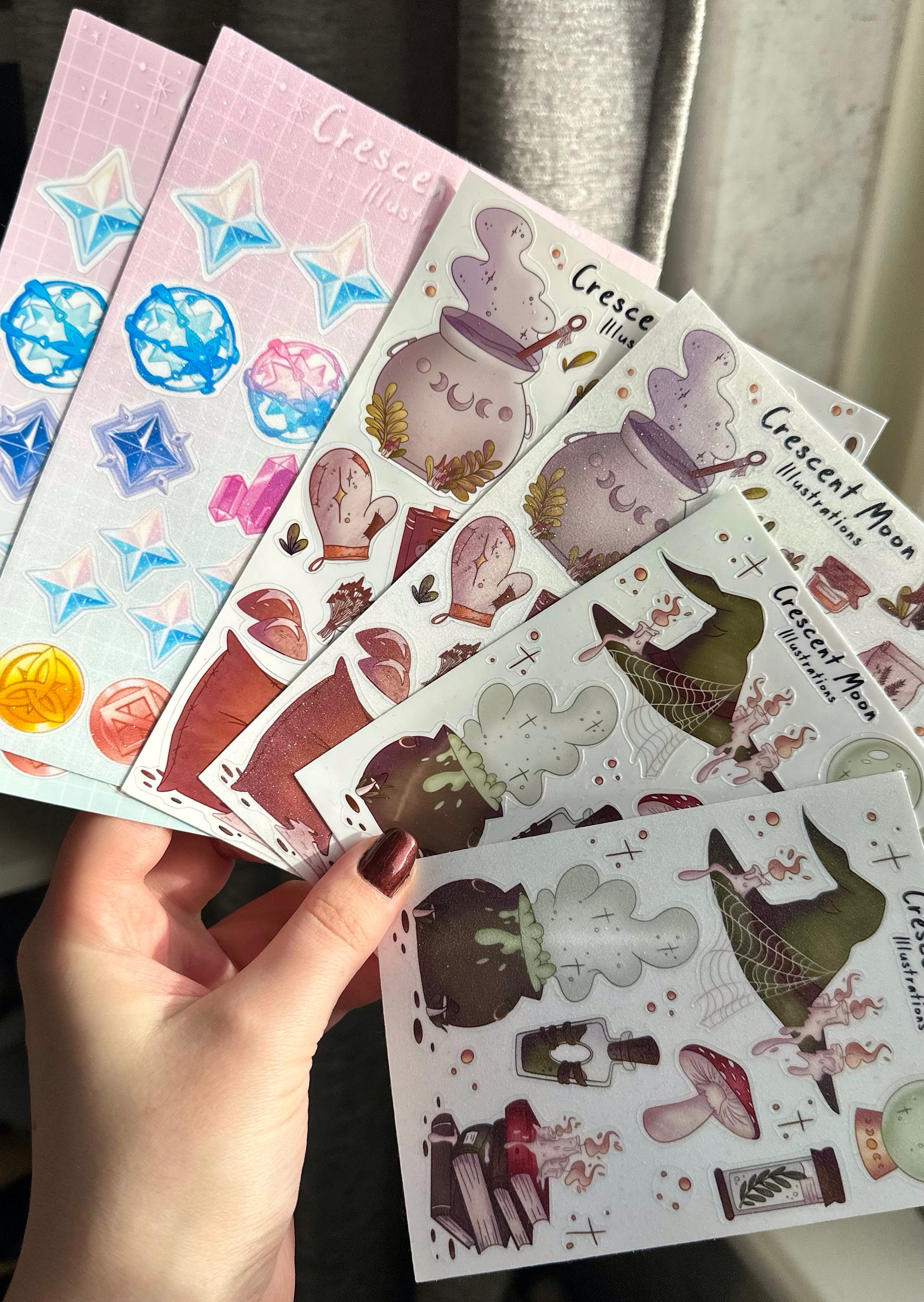 Bakery Witch Sticker Sheet - Whimsical and Sweet Decals for Foodie ...