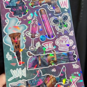 Arcane Jinx Sticker Sheet | Explosive and Dynamic Decals | League of ...