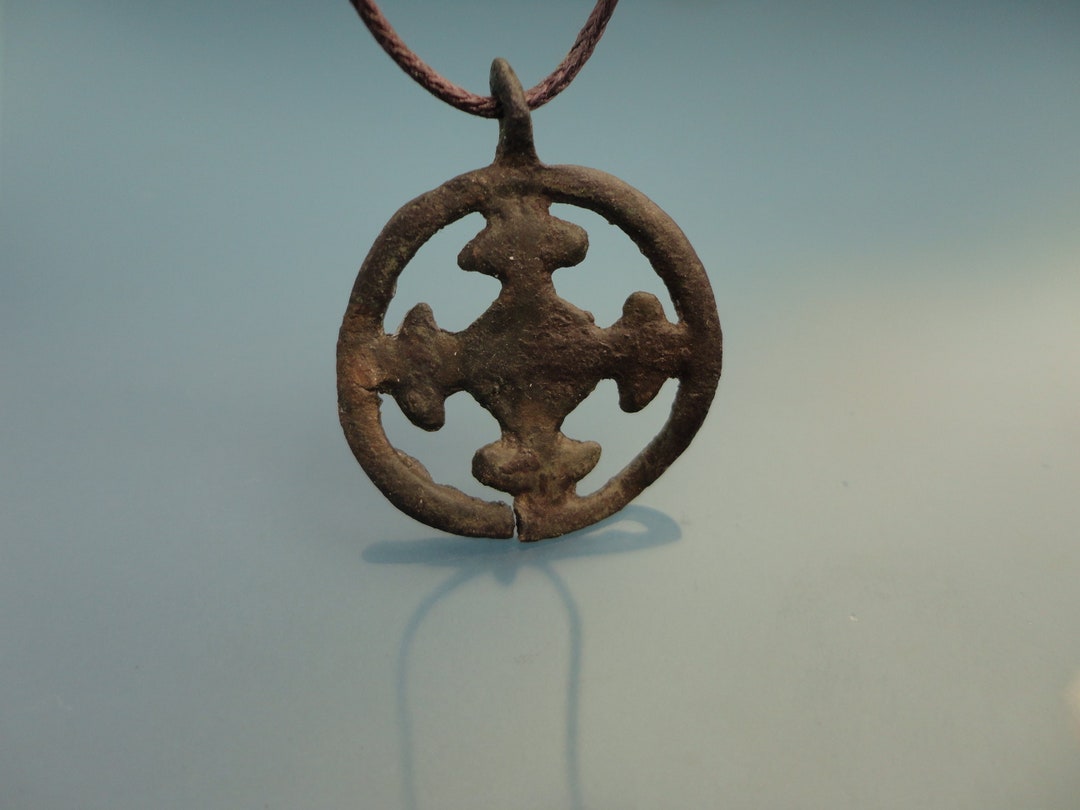Authentic Medieval Slavic Broken Sun Cross. Religious Christian ...