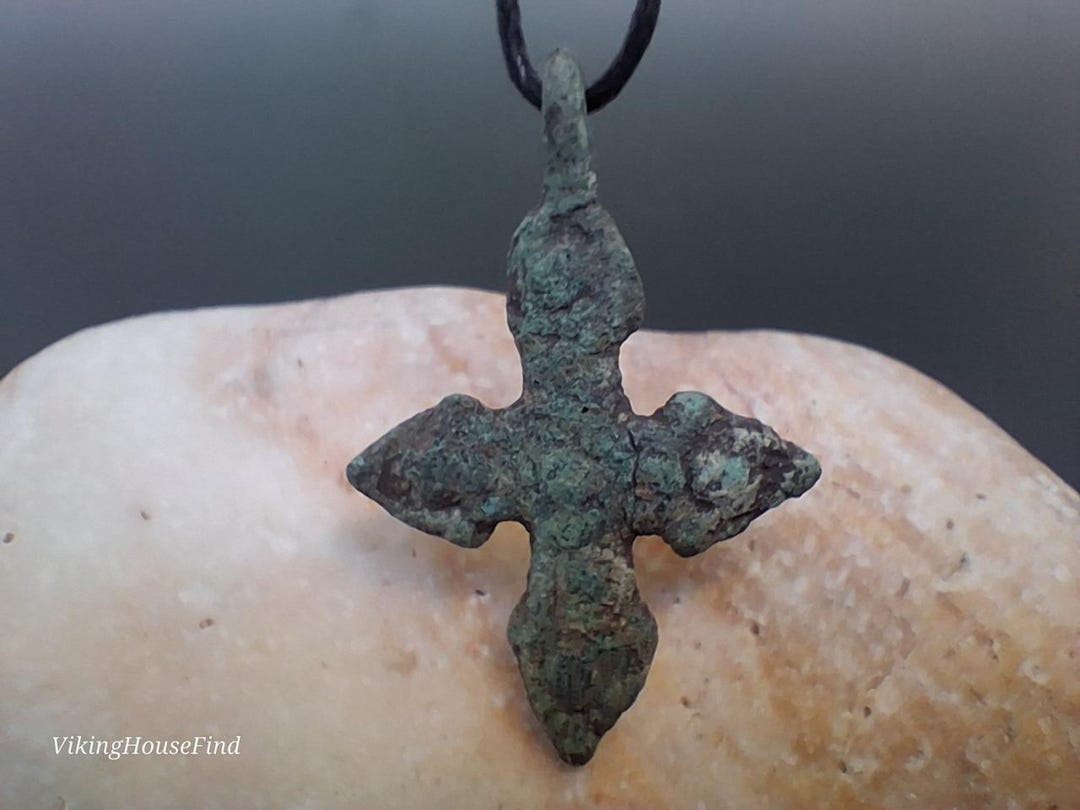Ancient Scandinavian Cross With Thick Patina. Millennial Artifact of ...