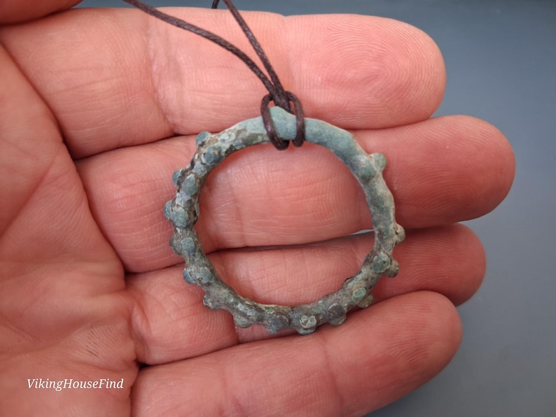 Ancient Celtic Amulet From Iron Age. Spiked Pendant With Old Patina ...