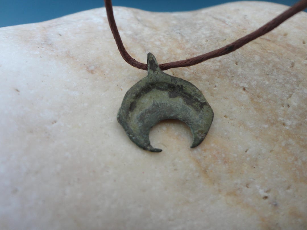 Medieval Slavic Moon, Ancient Crescent With Old Patina, Medieval ...
