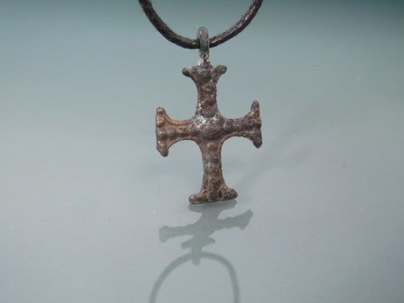 Medieval Byzantine Christian Bronze Ancient Cross. Au… - Gem