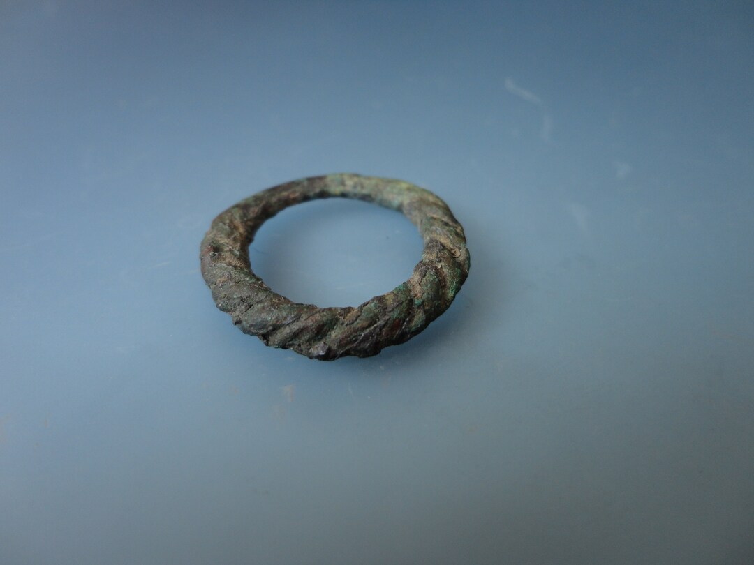 Medieval Twisted Ring With Old Patina. Ancient Scandinavian Ring of the ...