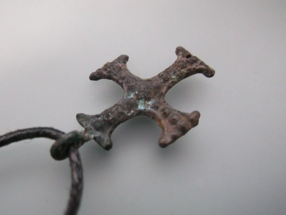 Medieval Byzantine Christian Bronze Ancient Cross. Au… - Gem