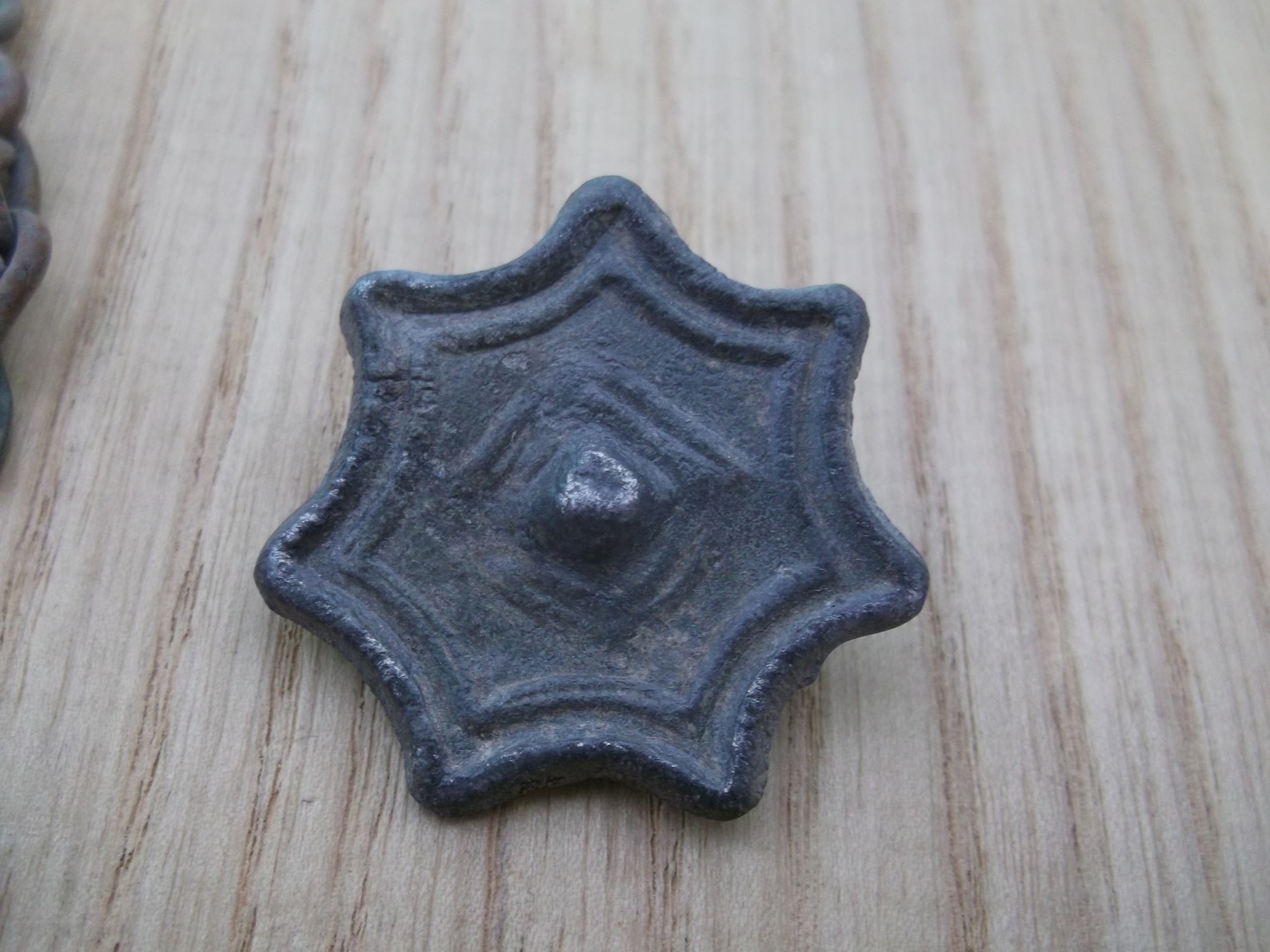 Antique Chest Key. Key With Chain and Antique Muslim Star - Etsy