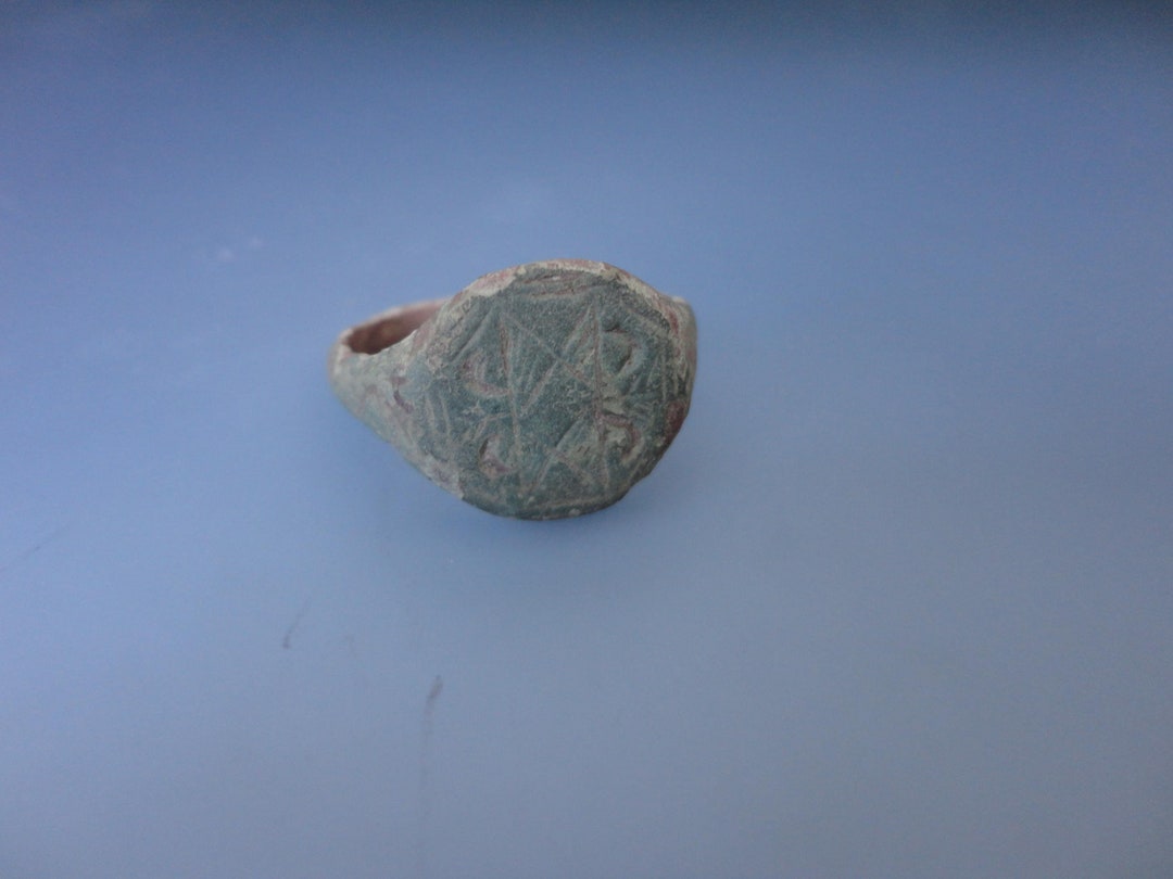 Medieval Cossack Ring With Patina. Ring C With Crescents and Sabers ...