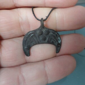 Old Norse Crescent. Scandinavian Moon. Medieval Necklace. Scandinavian ...