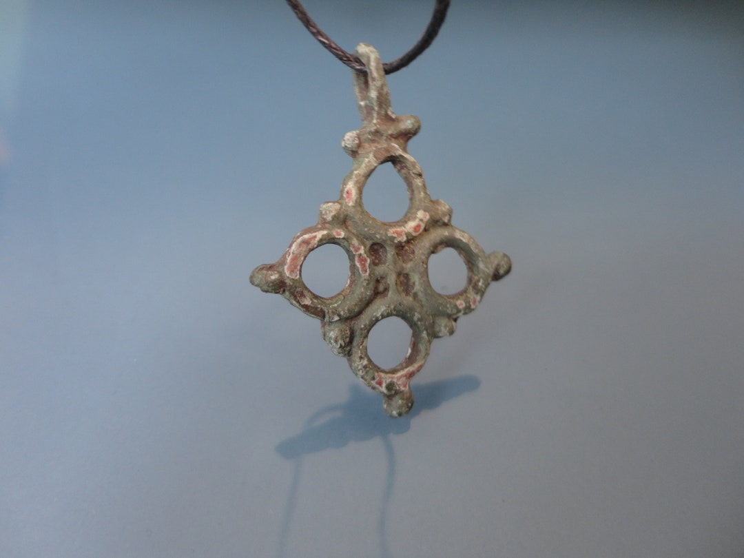 Byzantine Artfact. Orthodox. Openwork Cross With Four Rings. Christian ...