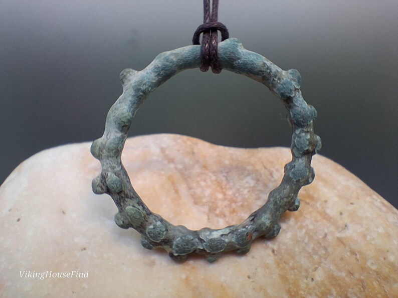 Ancient Celtic Amulet From Iron Age. Spiked Pendant With Old Patina ...